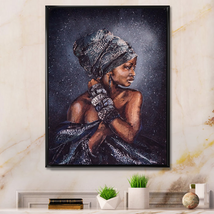 House of Hampton® Smiling African American Woman " Smiling African American Woman " Painting ...